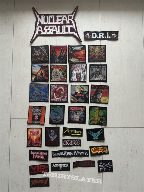 Nuclear Assault Various Patches Tshirtslayer Tshirt And