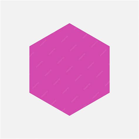 보라색 육각형 기하학적 모양 벡터 무료 벡터