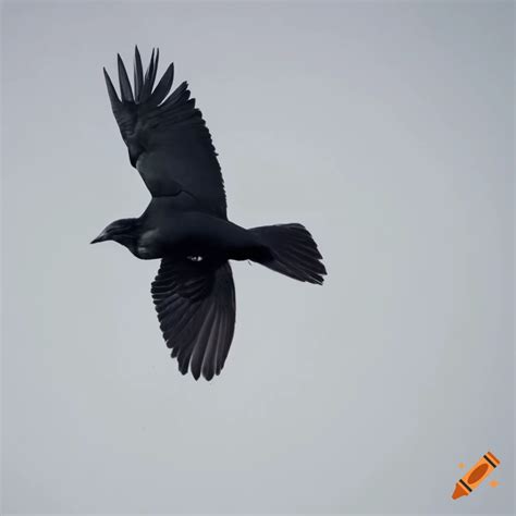 new caledonian crow flying