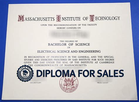 Buy Massachusetts Institute Of Technology MIT Diploma