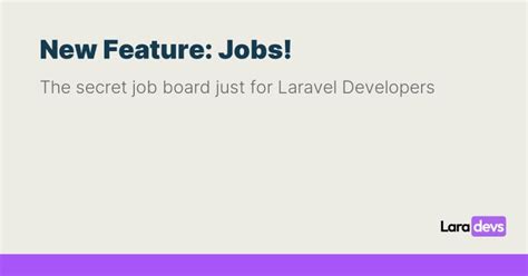 simon hamp on linkedin new feature jobs laradir