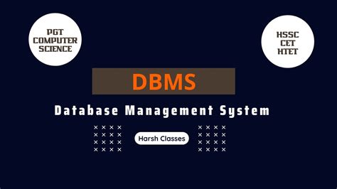 Database Management Systemdbms Hssc Cet Htet Ssc Pgt