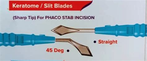 45 Degree Angled Keratome Slit 25 Mm Ophthalmic Micro Surgical Knife