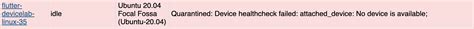 Machine Linux 35 Lost External Connection From Android Device · Issue 135155 · Flutterflutter