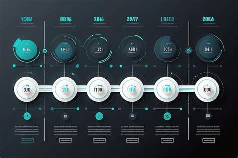 Premium Photo Business Data Visualization Timeline Infographic Icons
