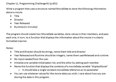solved chapter 11 programming challenge 1 p 651 write a