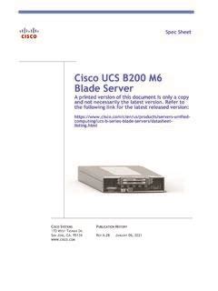 Cisco UCS B200 M6 Blade Server Spec Sheet Cisco Ucs B200 M6 Blade Server Spec Sheet Pdf PDF4PRO