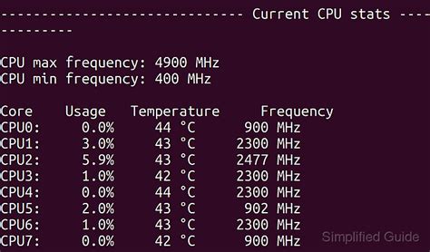 how to check cpu clock speed in linux