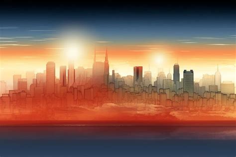 Premium Photo Cityscape Illustrating Urban Heat Island Effect And