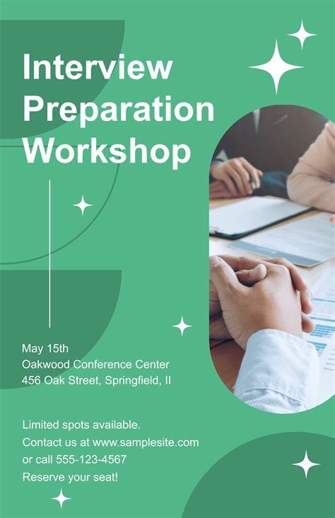 Free Interview Poster Template To Edit Online
