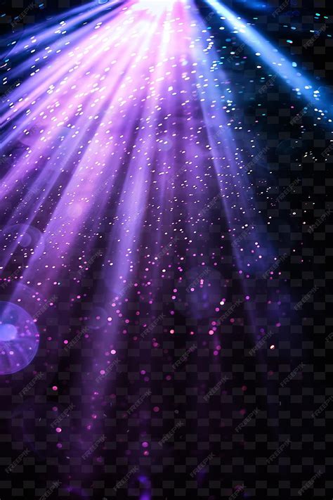 Premium Psd Png Diffracted Light Rays With Spread Light And Indigo
