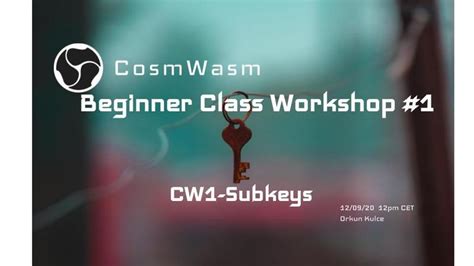Cosmwasm Beginner Class Workshop1 Cw1 Subkeys Implementation Sep 12
