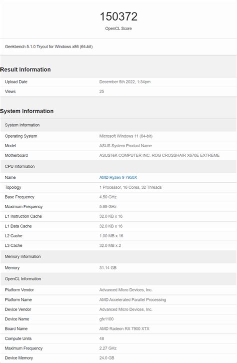 Điểm chuẩn AMD Radeon RX XTX OpenCL Vulkan IT NOW PHÒNG IT THUÊ NGOÀI