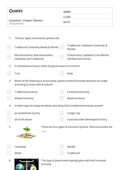 50 Macroeconomics Worksheets For 12th Grade On Quizizz Free And Printable