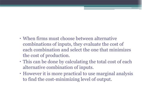 Ppt The Cost Minimizing Input Combinations Powerpoint Presentation Free Download Id 2023096