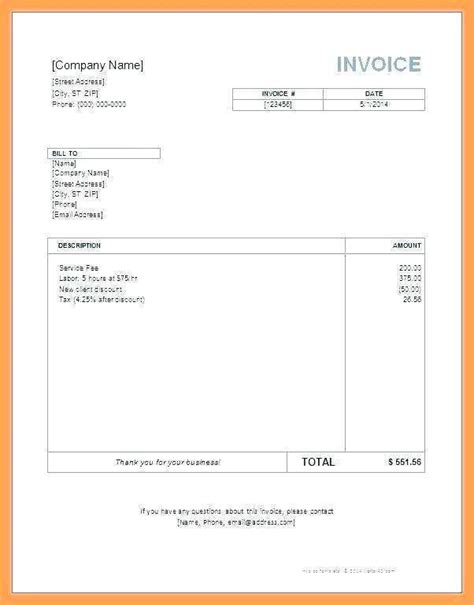 90 Format Sole Trader No Vat Invoice Template In Word For Sole Trader No Vat Invoice Template