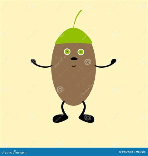 Hugging Acorn Stock Vector Illustration Of Clench Love 50729784