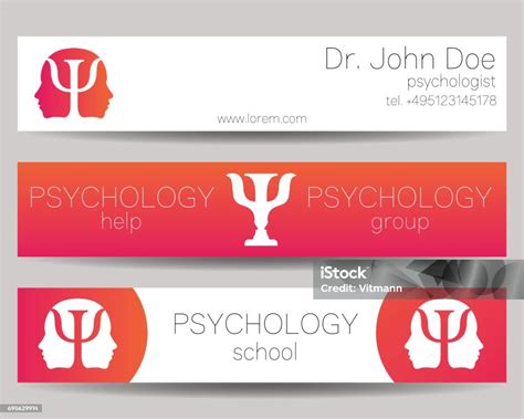 벡터 심리학 웹 배너 디자인 배경 또는 헤더 템플릿 Psi 기호입니다 상징 및 아이콘 프로필 인간입니다 크리에이 티브 스타일입니다 브랜드 회사 개념입니다 핑크 색상 개념에