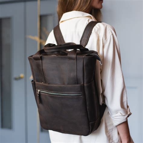 Convertible Tote Bag Backpack Purse Women Leather Backpack