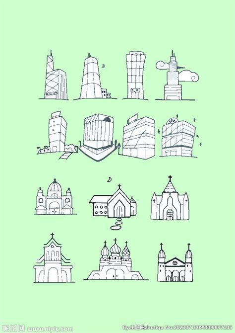 简笔画建筑设计图其他动漫动画设计图库昵图网