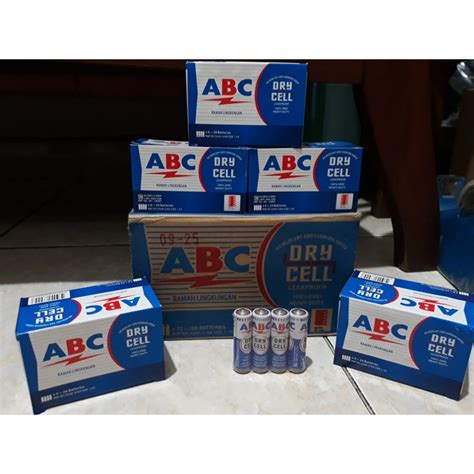 Jual Batu Baterai Abc Biru Aa Isi Pcs Baterai Battery Batu Abc A Shopee Indonesia