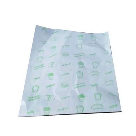 Rectangle Food Wrapping Paper For Bakery Size Lxw 10 X 12 Inches