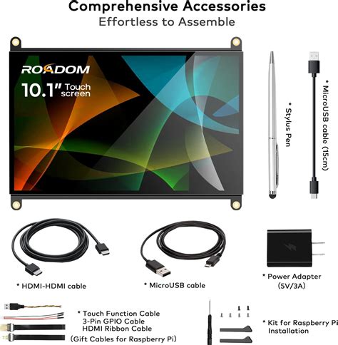 ایگرد قیمت و خرید Roadom Raspberry Pi Screen 10 1 Touchscreen