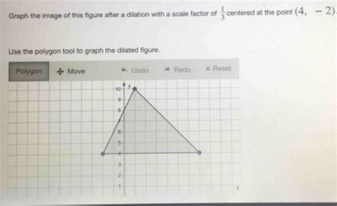 solved graph the image of this figure after a dilation with a scale