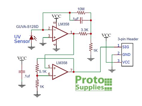 GUVA S12SD UV Light Sensor Module ProtoSupplies
