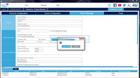 Cubemx Error During Code Generation Stmicroelectronics Community