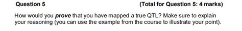 question 5 total for question 5 4 marks how would
