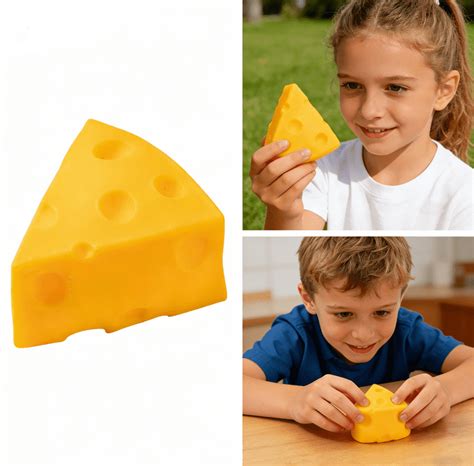 1pc Yellow Squishy Cheese Cheese Blocknovelty Squeeze Cheesecheese