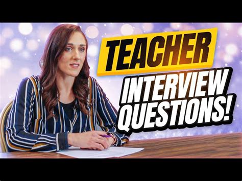 Teacher Job Interview Tips Questio… English Esl Video Lessons