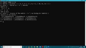 Matrix Operations With Python NumPy Part Learntek