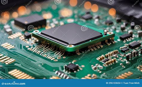 Circuit Board Technology It Stock Illustration Illustration Of Technology Chip