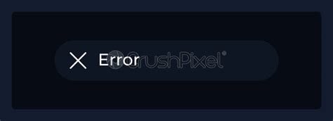 Error Message Ui Element Template Stock Vector 6279109 Crushpixel