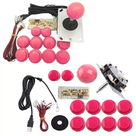 ZERO DELAY USB Encoder Games Black Controller Button LED Illuminated Push Button 36 19