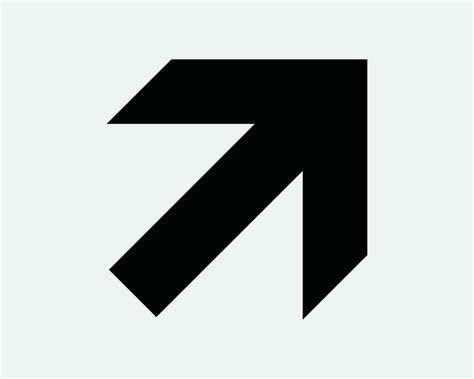 Top Right Arrow Icon Point Pointer Exit Path Navigation Direction Traffic Road Sign Arrowhead