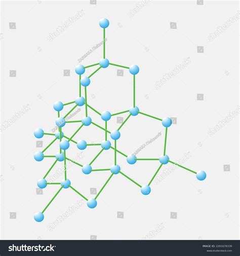 Crystal Structure Diamond Vector Drawing Stock Vector Royalty Free 2201678339 Shutterstock