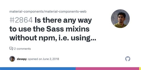 Is There Any Way To Use The Sass Mixins Without Npm Ie Using Cdn