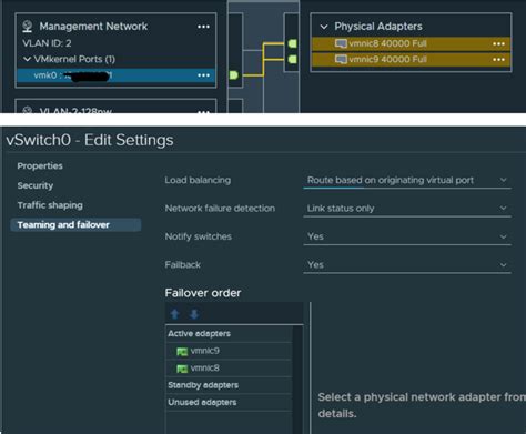 Esxi Nic Redundancy But Not Nic Teaming Standard Vswitch Virtualization Spiceworks Community