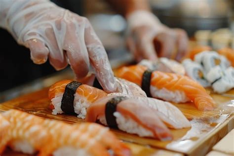 Premium Photo Create A Dialogue Between Sushi Chefs Discussing T