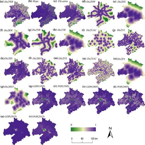Spatial Visualization Of Each Driving Factor Download Scientific Diagram