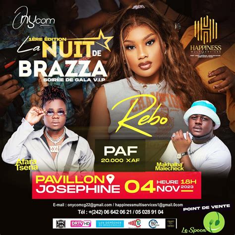 Nuit De Brazza La Première édition Prévue Le 4 Novembre Adiac Congo