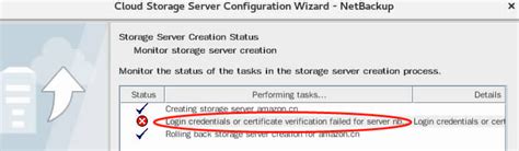 Error Adding Credentials During Cloud Storage Serv Vox