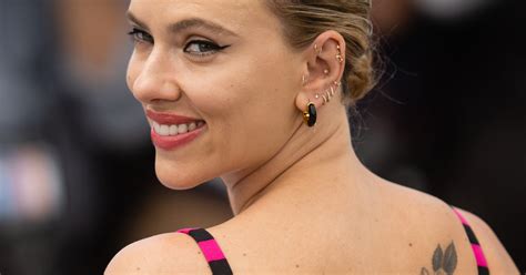 Scarlett Johanssons Tattoos And Their Meanings Popsugar Beauty