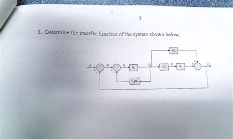 3 3 Determine The Transfer Function Of The System Shown Below 37667