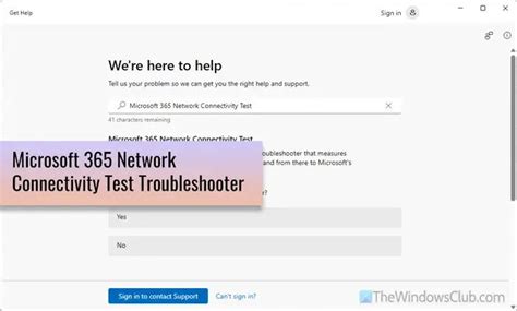 Use Microsoft 365 Network Connectivity Test Troubleshooter To Fix… Principal It Inc