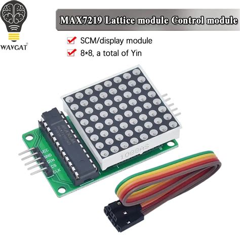 Max7219 88 Dot Matrix Module Microcontroller Module Display Module Mcu Led Display Control
