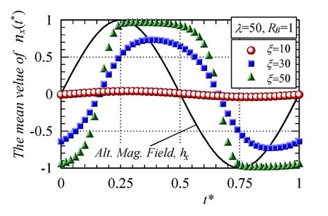 Dependence Of The Mean Value Of Nxt On The Magnetic Particle Field